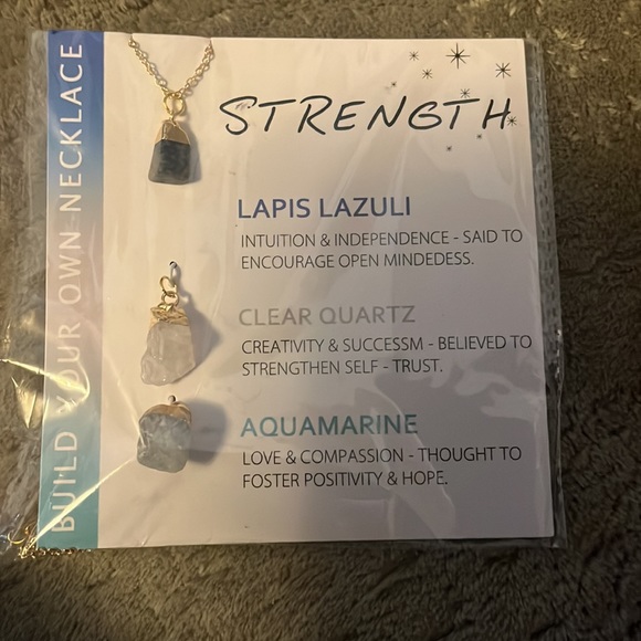 Jewelry | New 3 Gemstones Strength Necklace | Poshmark